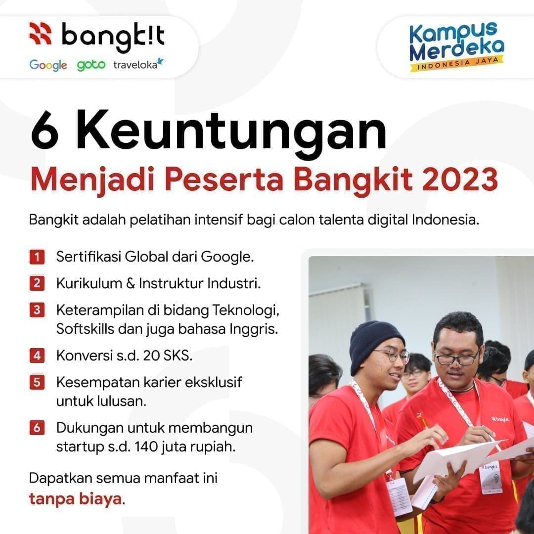 Pendaftaran Bangkit 2023 - Telkom University
