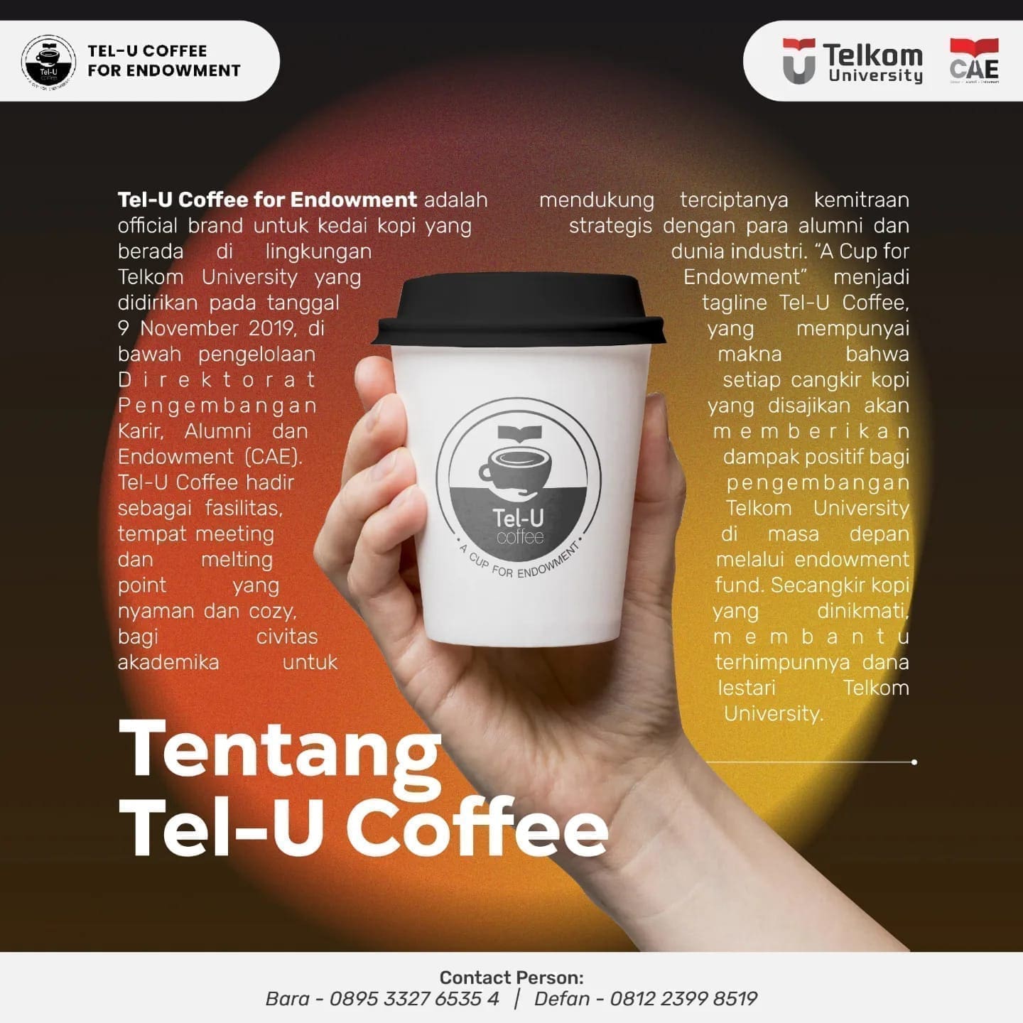 Logo Competition for Tel-U Coffee 3rd Anniversary - Tel-U