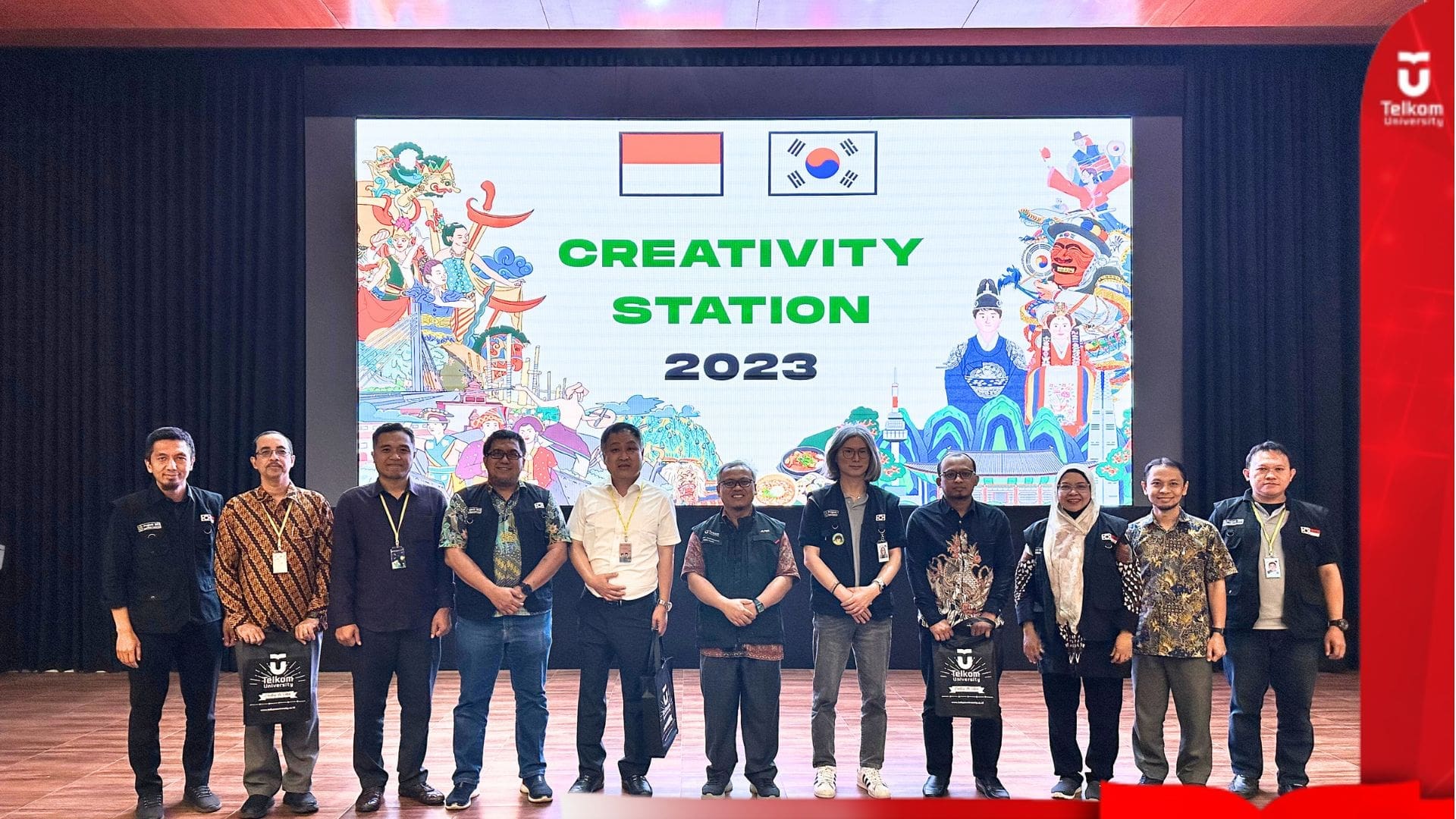 Closing Ceremony Creativity Station: Kolaborasi Abdimas Tel-U dan Pusan National University ...