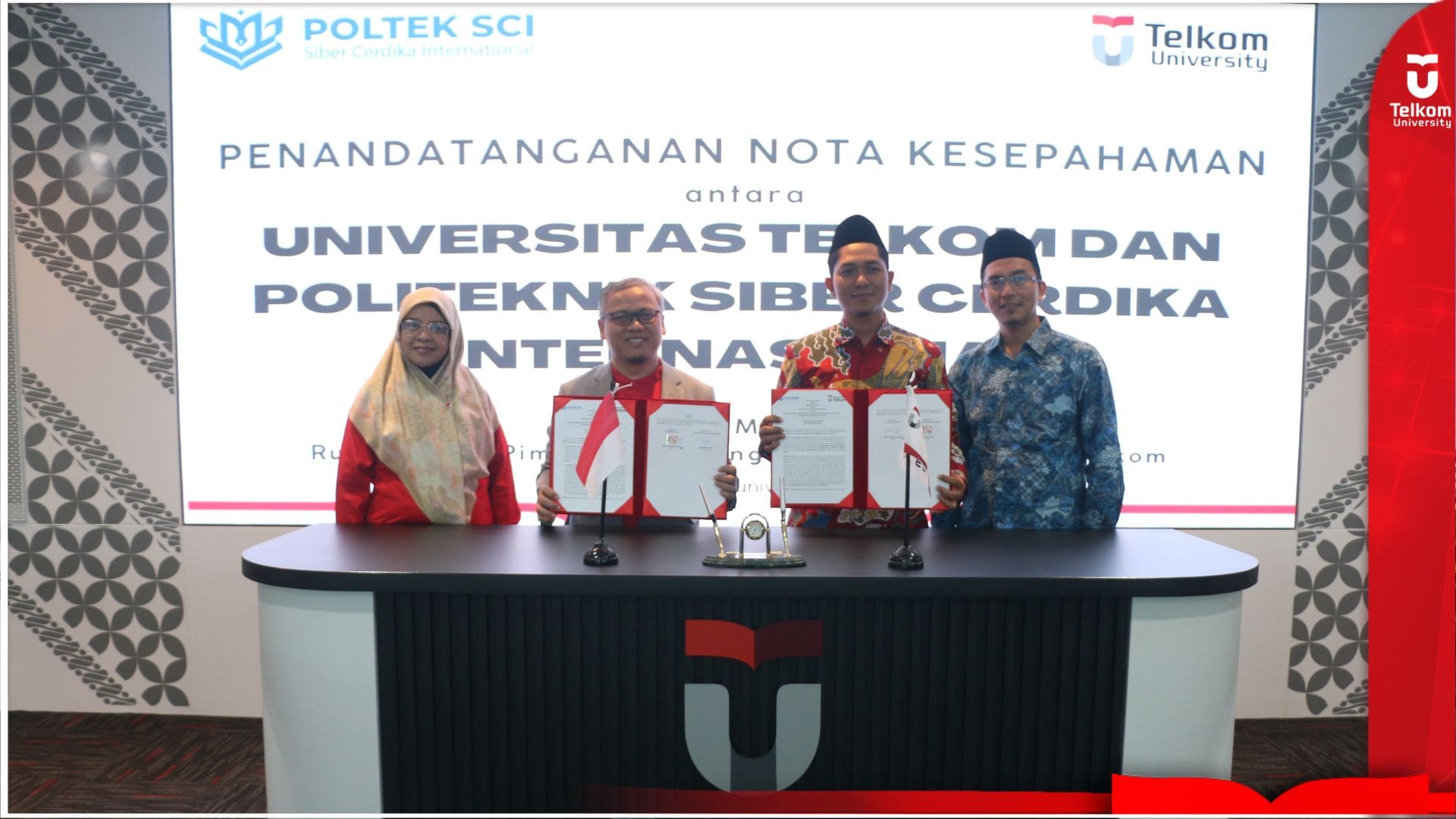 Politeknik Siber Cerdika Internasional (SCI) dan Tel-U Jalin Kerjasama Melalui Penandatanganan ...