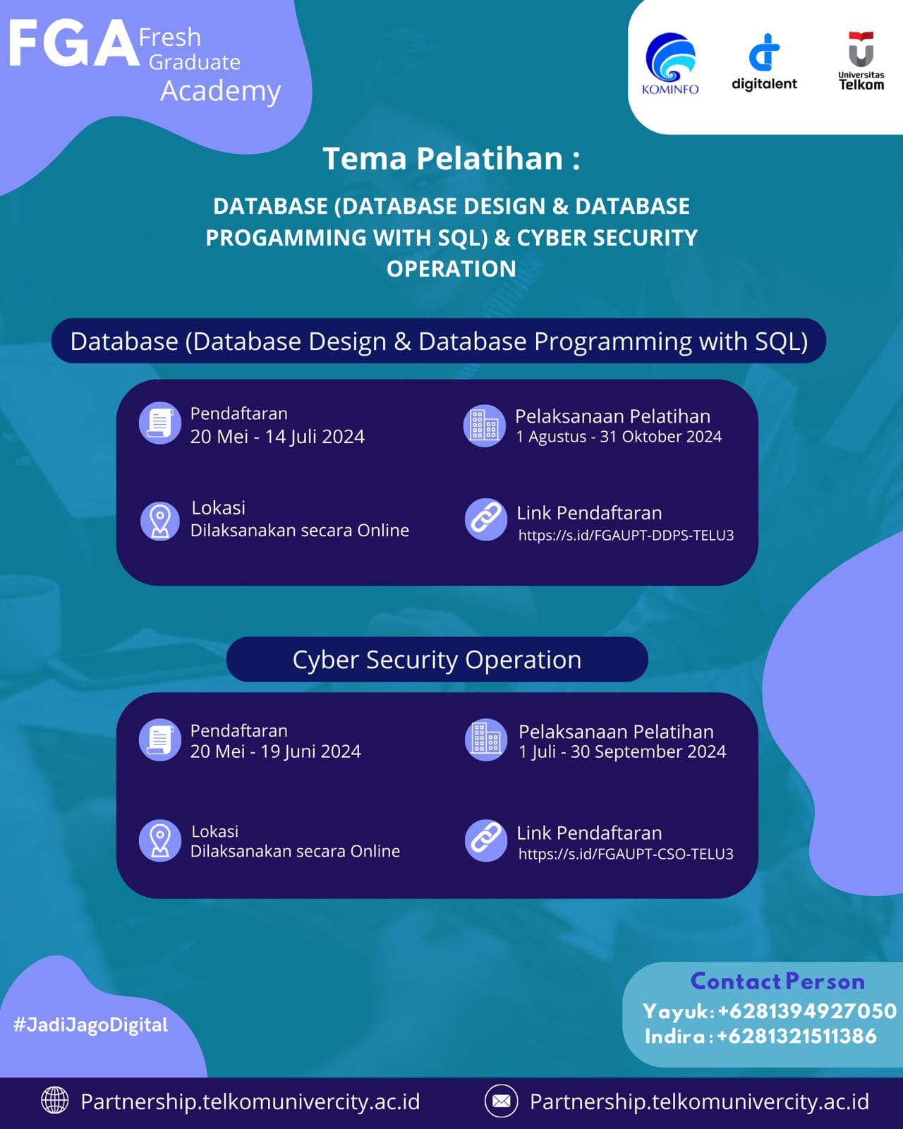 Database Design dan Cyber Security Operation - Telkom University