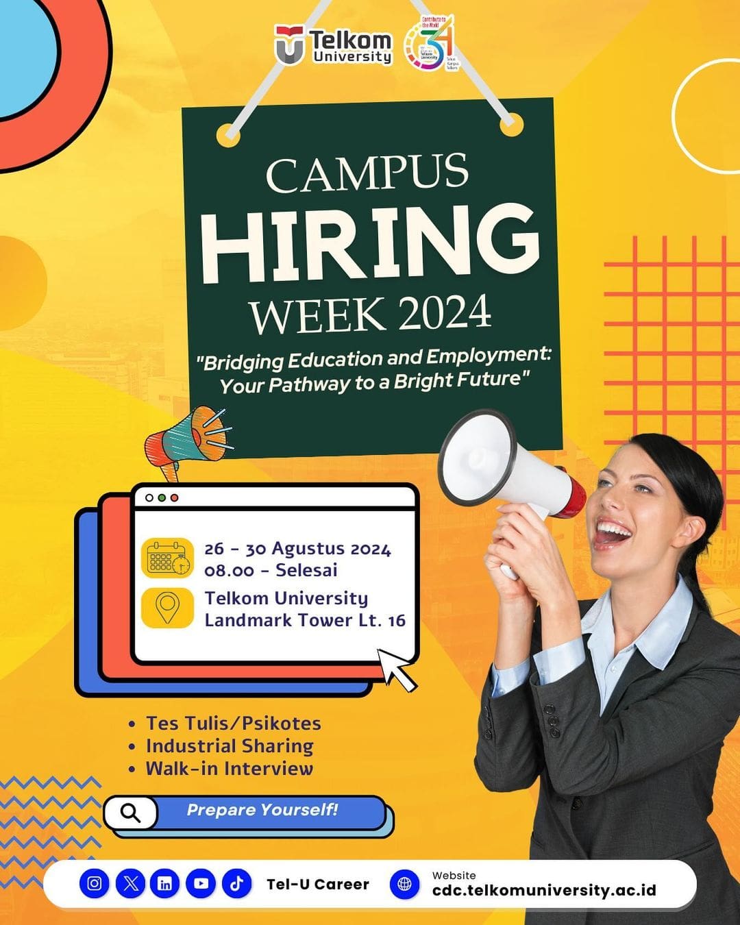 CAMPUS HIRING WEEK 2024 - Telkom University