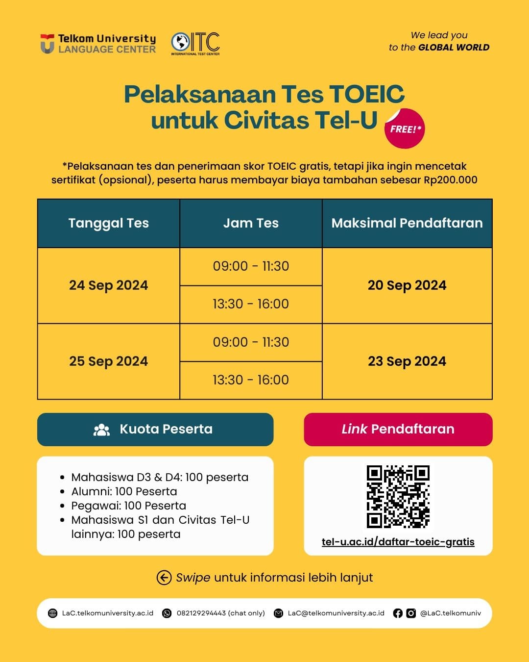 Prepare for Global Opportunities: Free TOEIC Test for TelUtizen ...