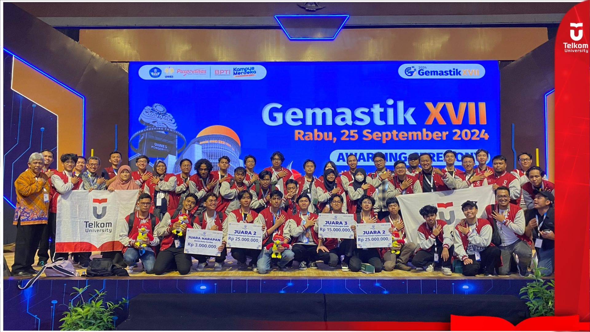 Empat Tim Mahasiswa Telkom University Raih Prestasi pada Empat Cabang Kompetisi GEMASTIK 2024 ...